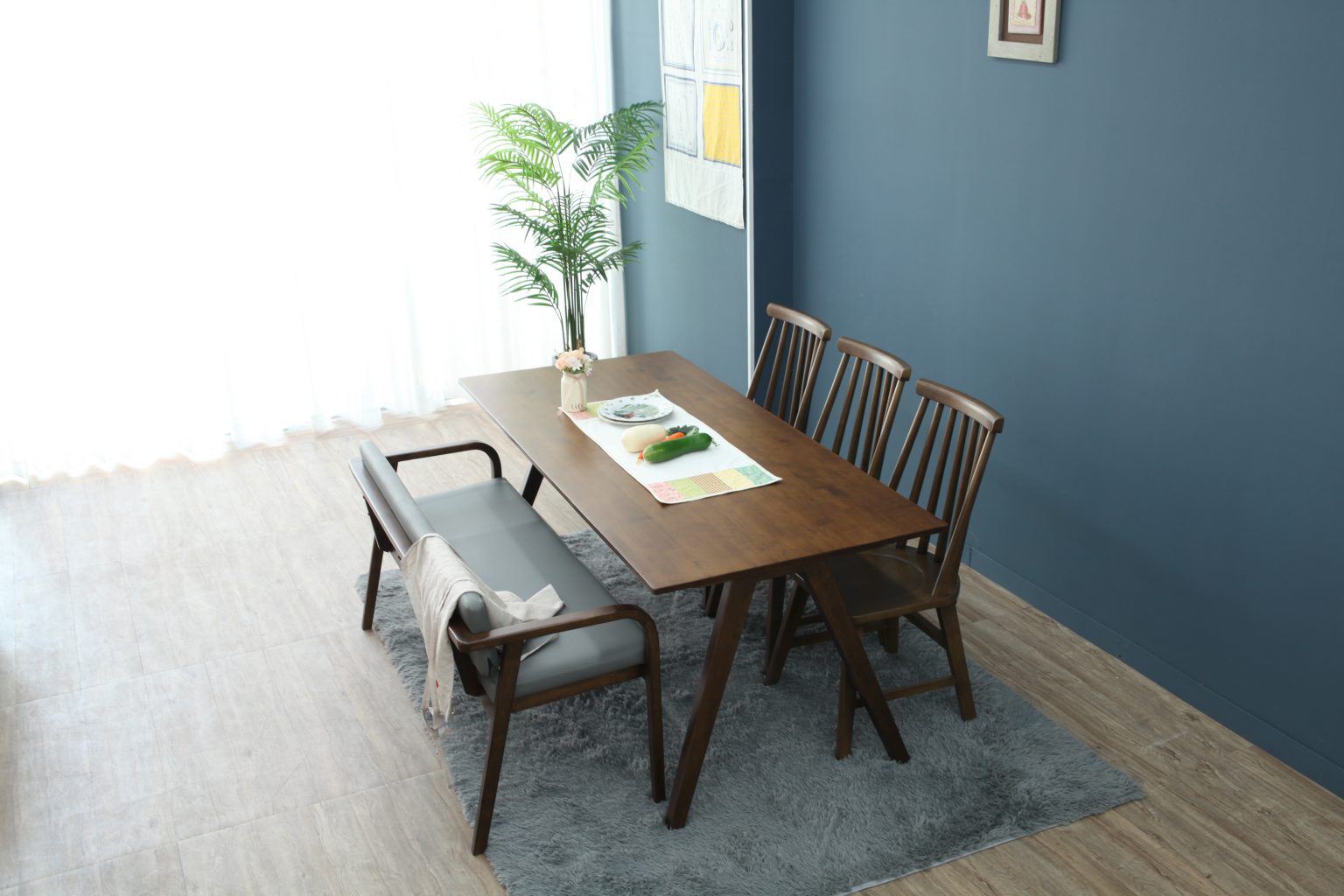 Bộ bàn ăn Alice Rosa 4-6 chỗ - Nội thất Hàn Quốc