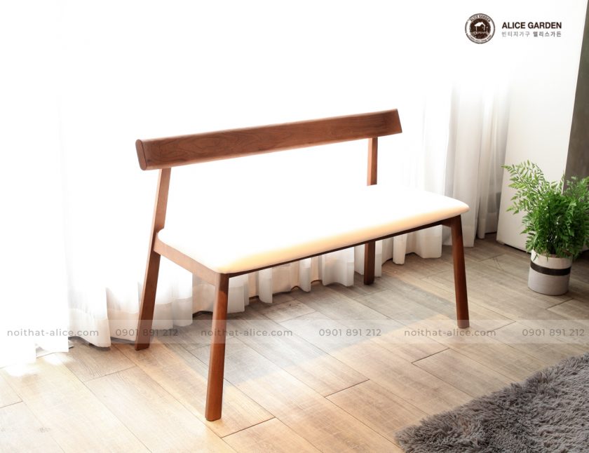Q65 - Băng ghế dài cho bàn ăn Verdi 4 chỗ - Nội thất Hàn Quốc
